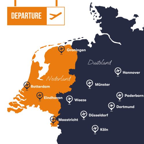 Vliegen vanaf Duitsland - Westbound Travel